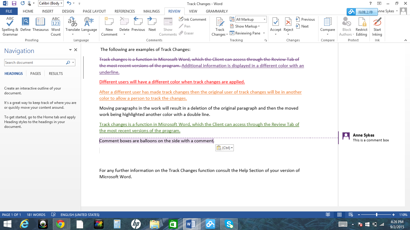 Track Changes | Microsoft Word | Homework Help Australia
